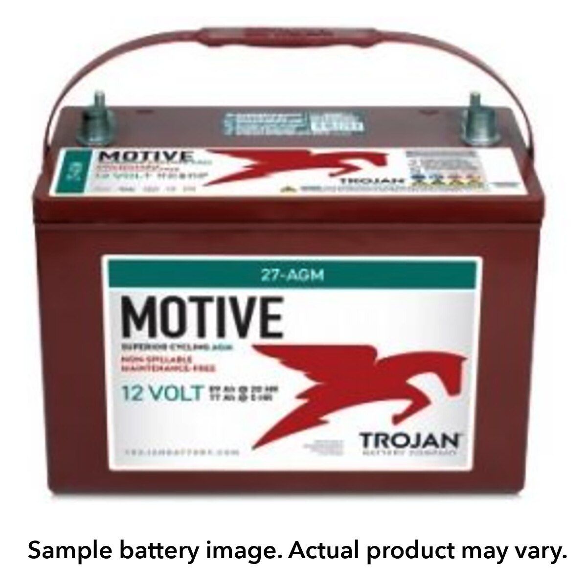 Trojan 27-AGM â€” 12 Volt, 85AH Deep Cycle Flooded Battery